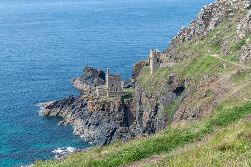 Botallack mine in Cornwall stock image. Image of architecture - 235720031