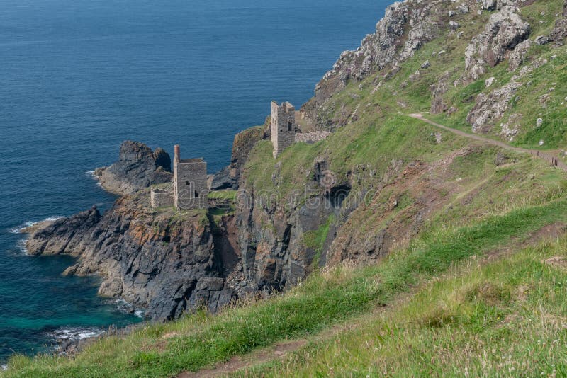 Botallack mine in Cornwall stock image. Image of historic - 235720149
