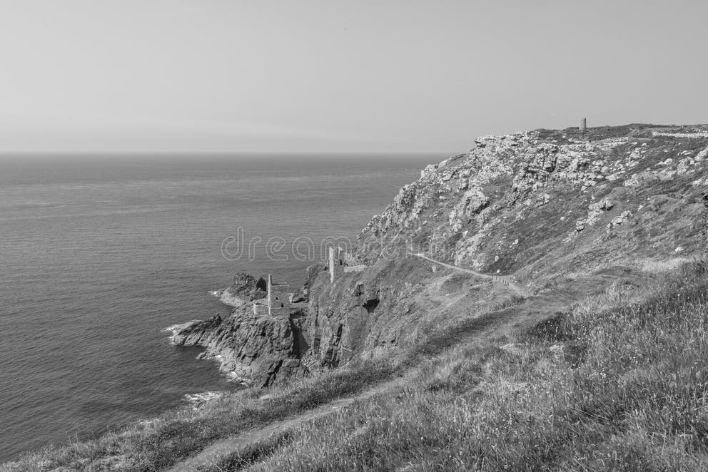 Botallack mine in Cornwall stock image. Image of idyllic - 235720397