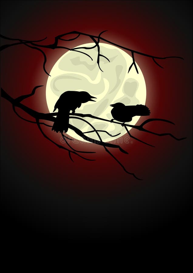 Crows stock vector. Illustration of despair, bare, bird - 16165350