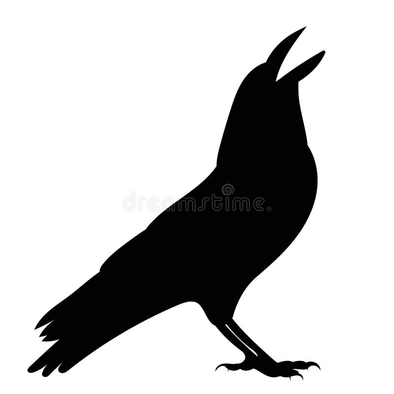 Cawing Black Crows Stock Illustrations – 9 Cawing Black Crows Stock ...