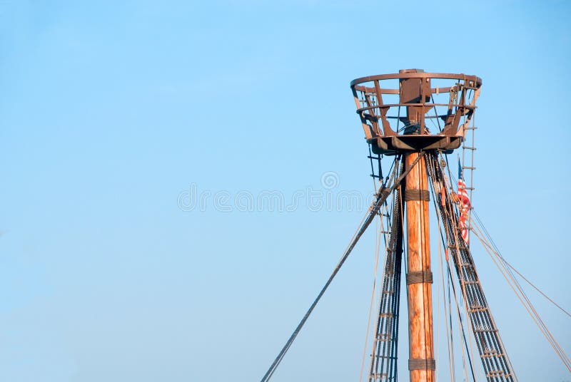 Crows Nest stock image. Image of nautical, rigging, view - 11066777