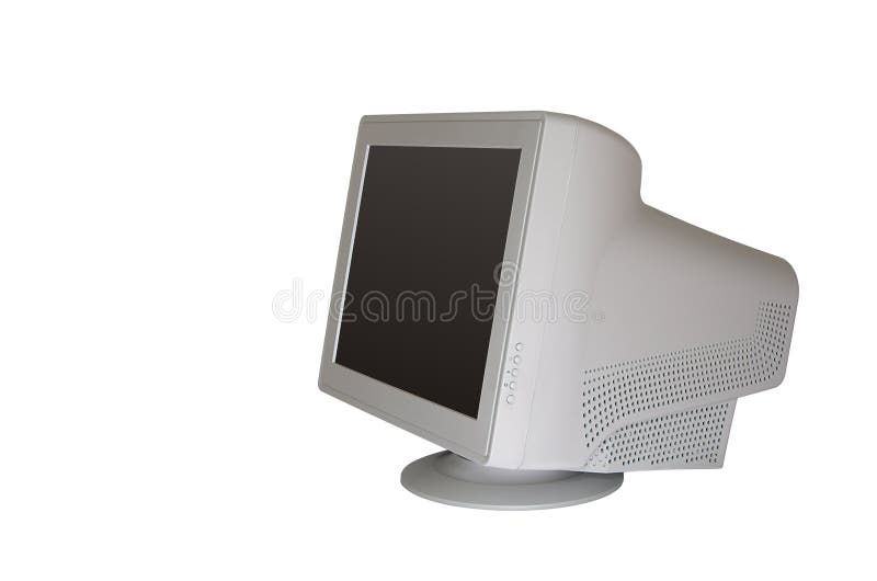 Computer monitor stock photo. Image of back, side, cable - 1134382