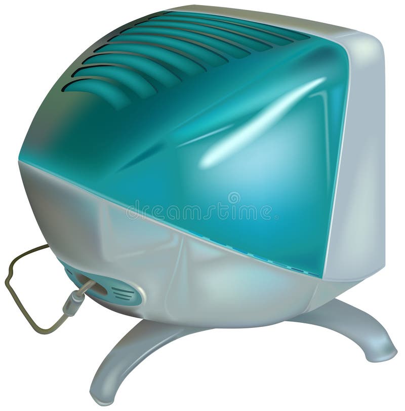 CRT Monitor stock vector. Illustration of horizontal - 36088532