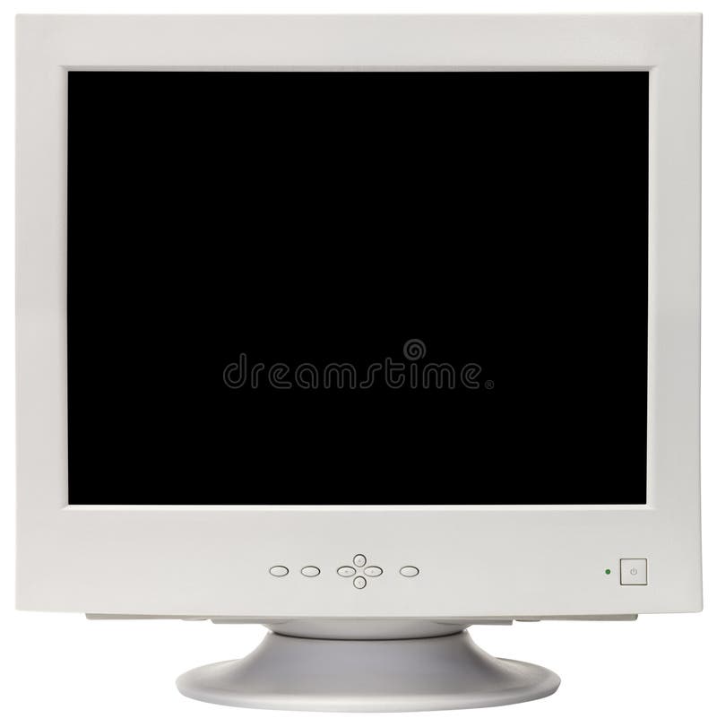 CRT monitor cutout stock photo. Image of simple, panel - 17667520