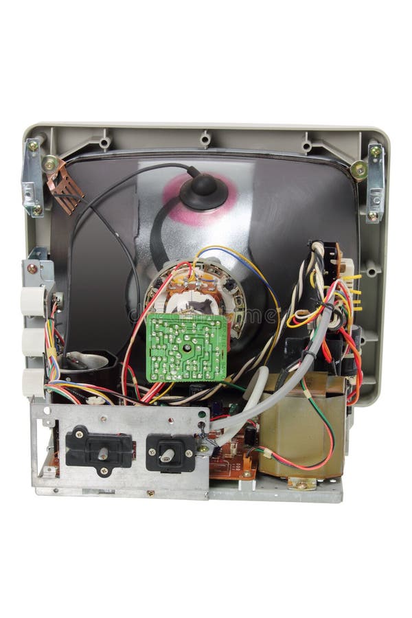 CRT Monitor Van De Computer Stock Afbeelding - Image of retro ...