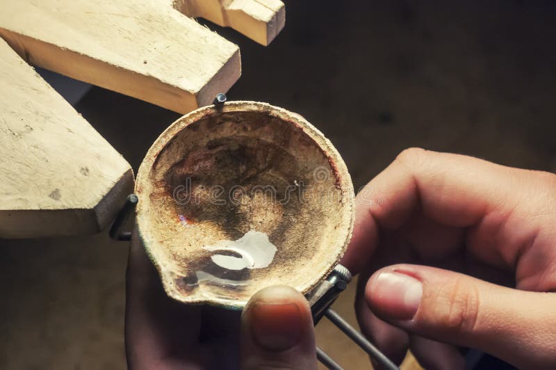 The Crucible is a High-refractory Capacity Stock Photo - Image of ...