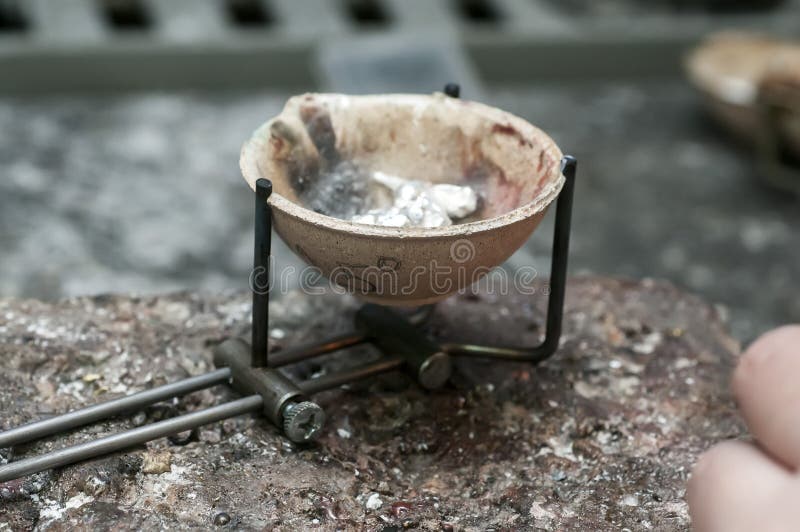 The Crucible is a High-refractory Capacity Stock Image - Image of ...