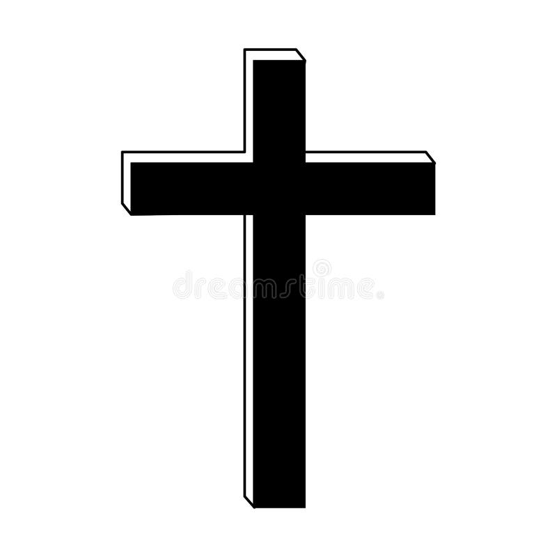 Crucifix Christian or Catholic Icon Image Stock Vector - Illustration ...