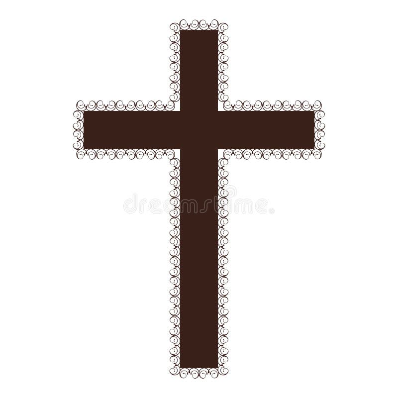 Crucifix Christian or Catholic Icon Image Stock Vector - Illustration ...
