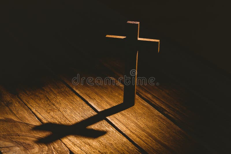 Crucifix Icon on Wooden Table Stock Image - Image of icon, quaker: 51086037