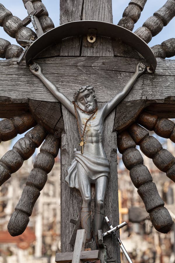 Crucifix stock photo. Image of famous, siauliai, jesus - 43149484