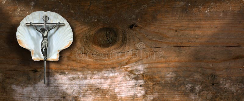 Crucifix on a Scallop Shell - Pilgrimage Symbol Stock Photo - Image of ... Crucifix on a Scallop Shell - Pilgrimage Symbol Stock Photo - Image of ...