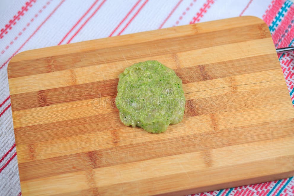 Crude Forcemeat Cutlet with a Stuffing Stock Photo - Image of cutlet ...