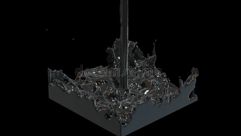 Crude oil 3d render stock illustration. Illustration of falling - 324988471