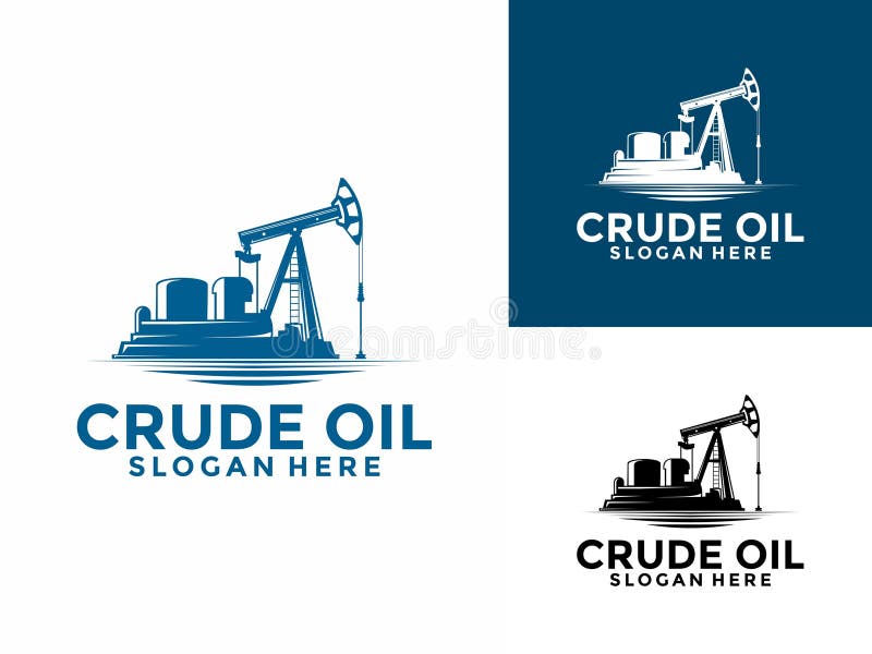 Crude Oil Mining Pump Machine Logo Design, Minimal Oil and Gas Drilling ...