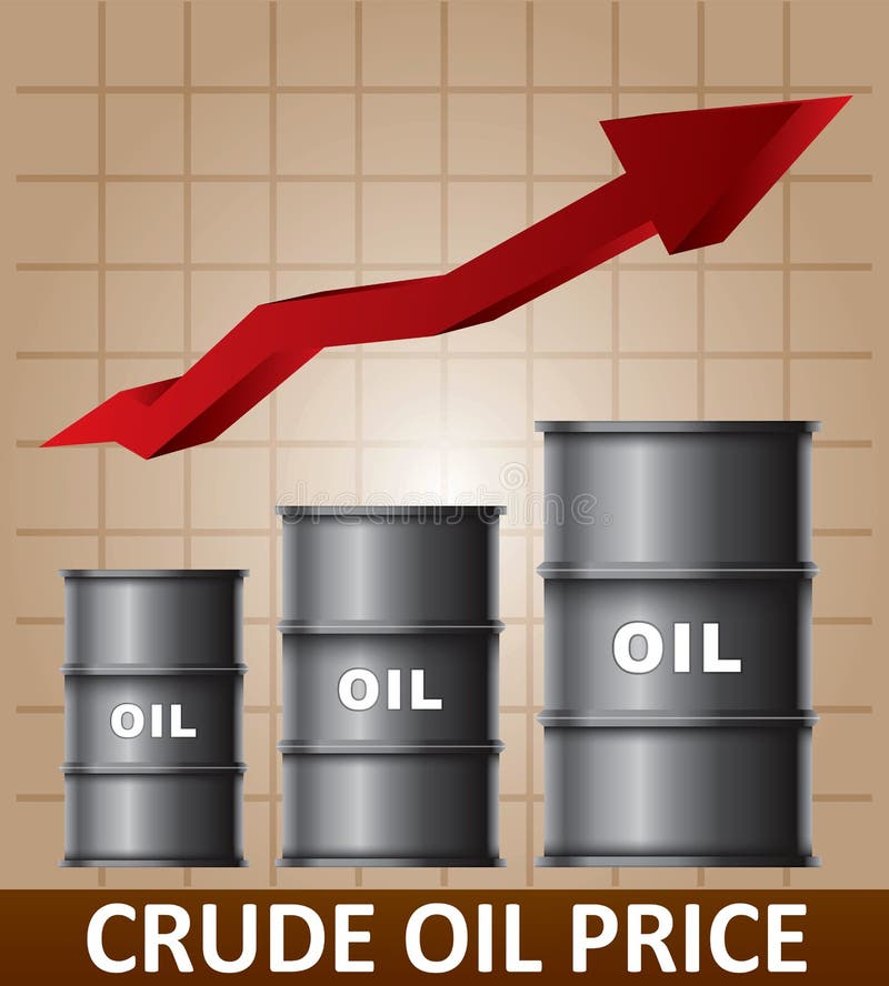Crude oil price rise stock vector. Illustration of environment - 22980073