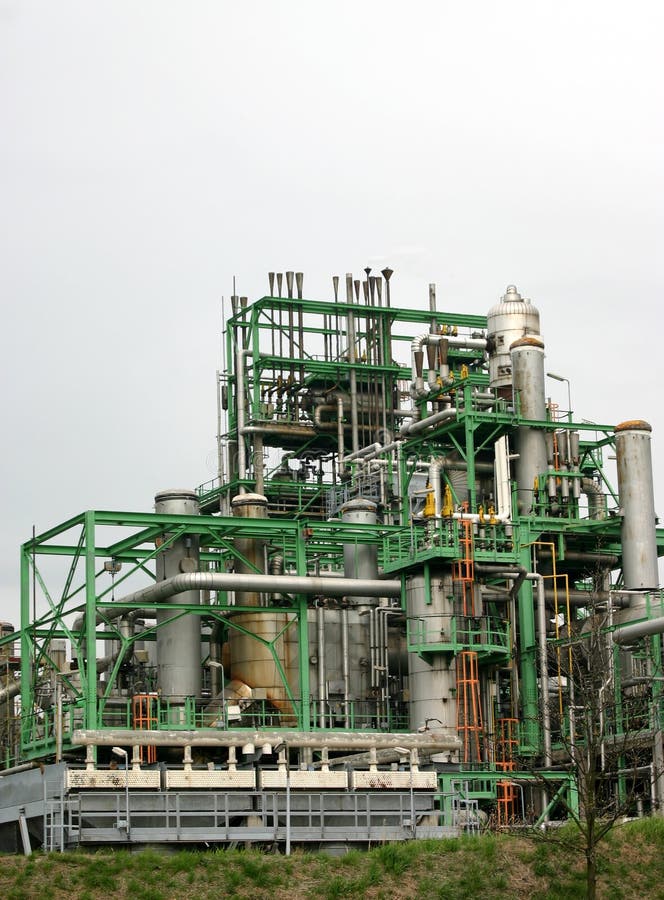 Crude Oil Refinery stock image. Image of tower, dutch, netherlands - 754883
