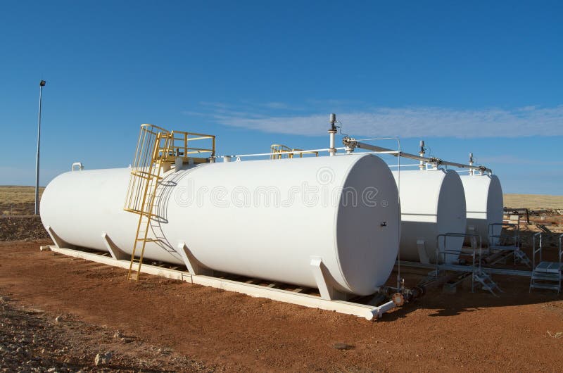 Crude oil tanks stock photo. Image of outback, oilfield - 20378136