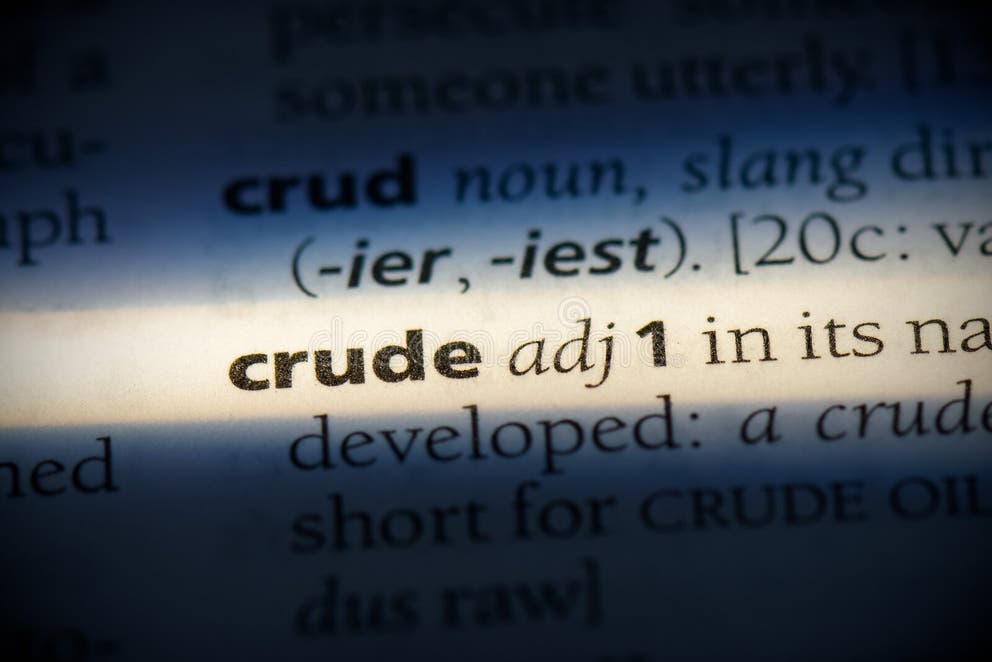 Crude stock image. Image of text, dictionary, isolated - 161577271