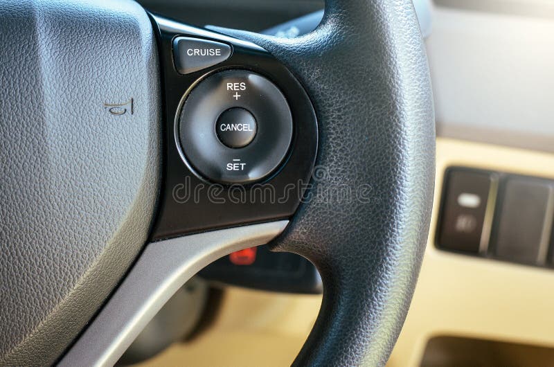 Cruise Control Speed Control in Model Car Technology Stock Photo ...