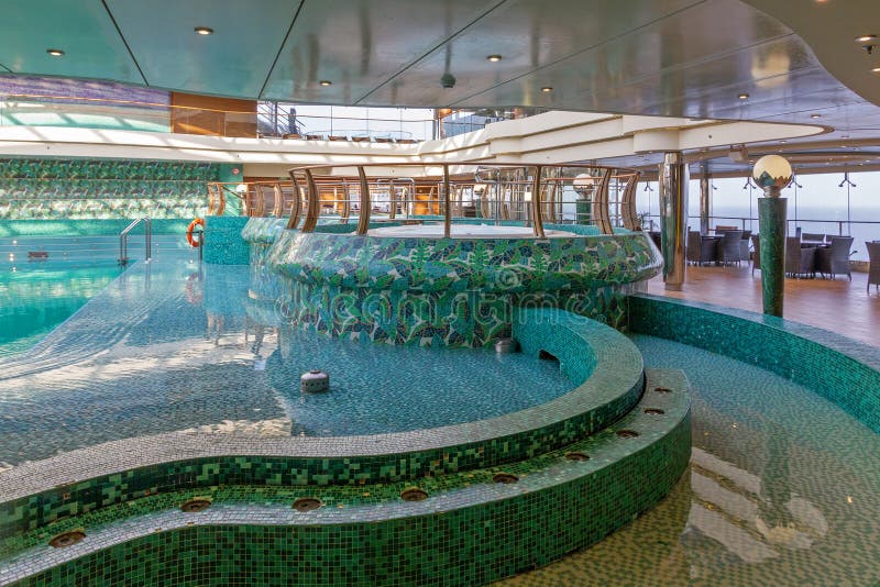 Swimming Pool Interior on Cruise Liner MSC Splendida Editorial Image ...