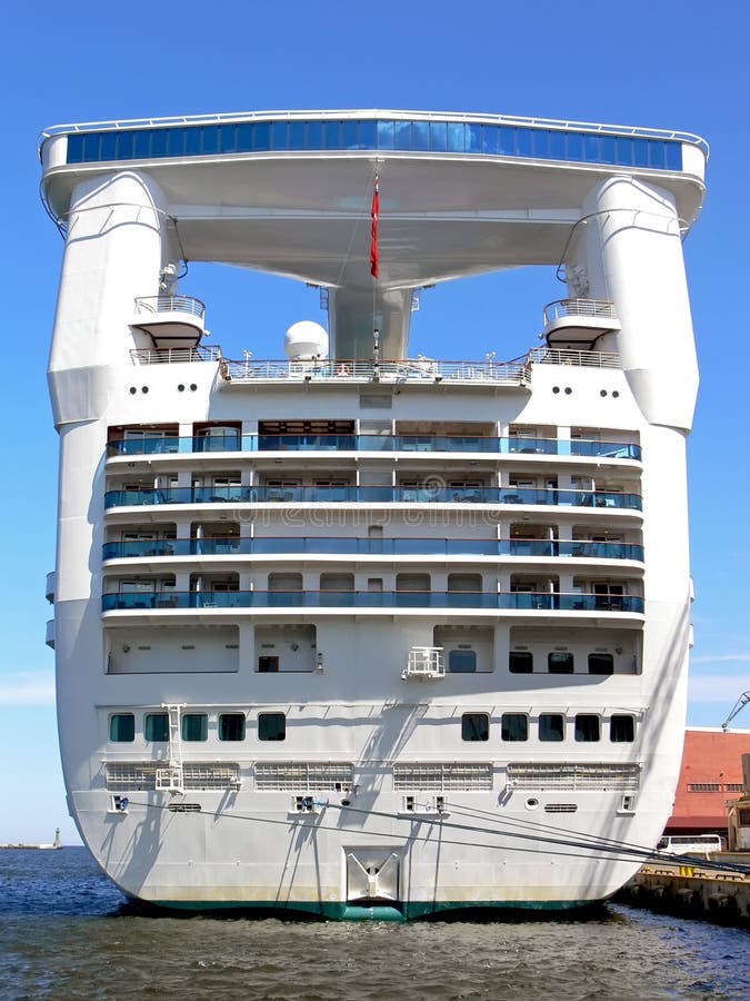 Cruise liner stern stock photo. Image of marina, details - 15325846