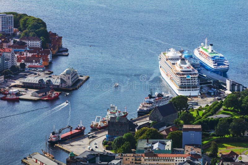 Port of Bergen, Norway stock photo. Image of color, bergen - 30861260