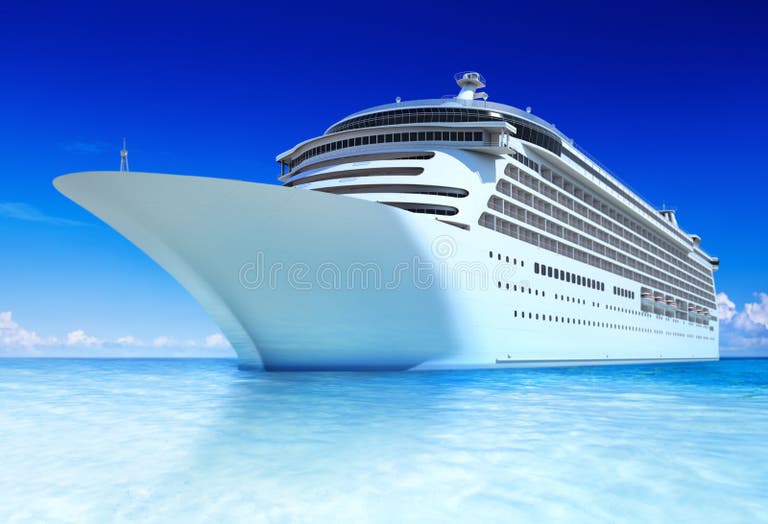 Cruise ocean and blue sky stock image. Image of beauty - 41401145