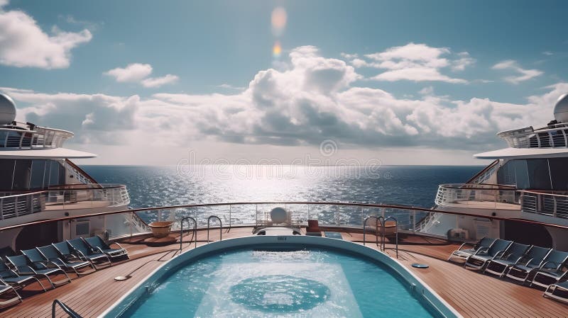 Cruise Sea Luxury Entertainment Relaxation Five Generative AI Stock ...