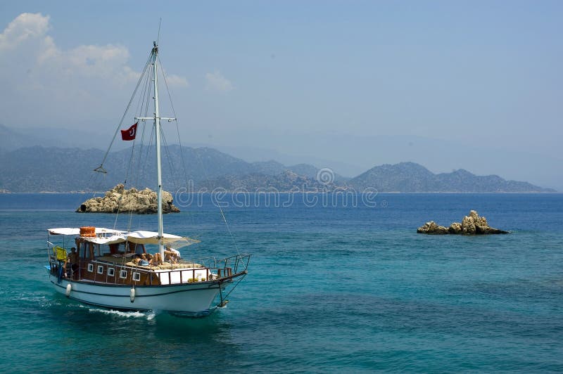 Cruise Ship stock photo. Image of seaside, blue, sail - 1223302