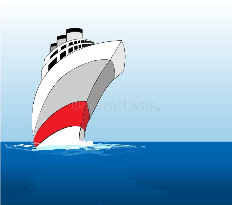 Cruise Ship Abstract/eps stock vector. Illustration of sunny - 9868315