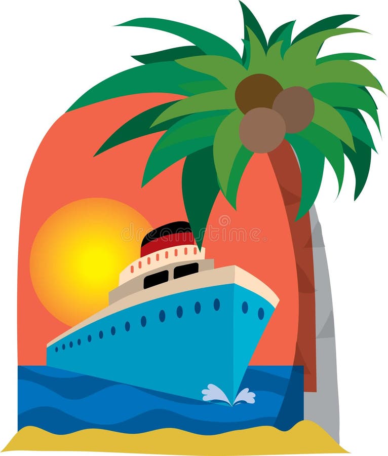 Cruise Ship Abstract/eps stock vector. Illustration of sunny - 9868315