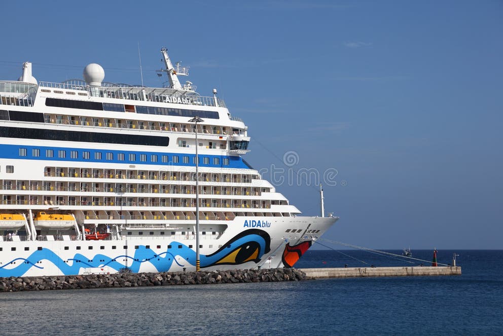 Cruise Ship AIDAblu editorial image. Image of port, cruiser - 19170330