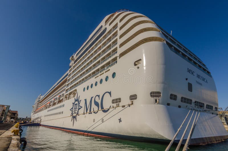 Ship in the harbor editorial photography. Image of luxury - 105599132