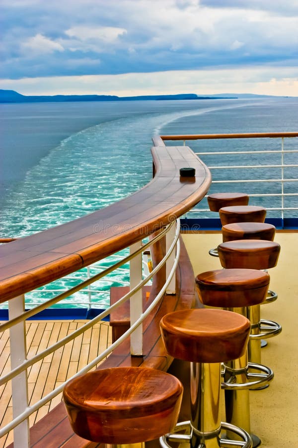 Cruise Ship Bar & Wake stock image. Image of wake - 22639813