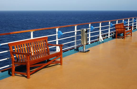 Cruise ship benches stock image. Image of ship, benches - 11038073