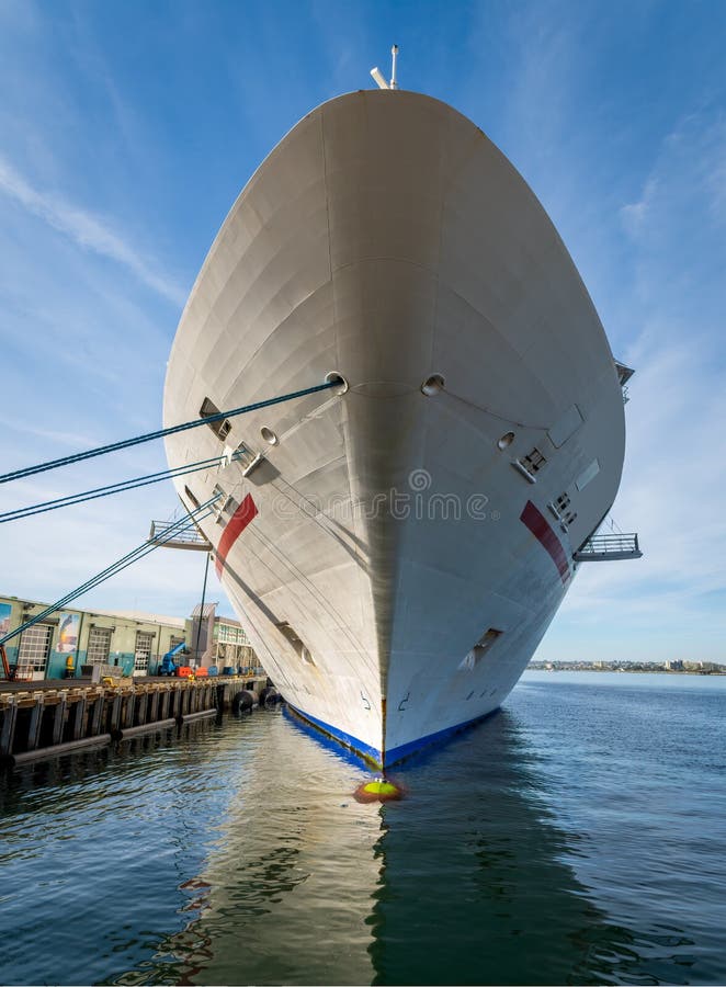 Cruise Ship - Bow on editorial photography. Image of anonymous - 221310687