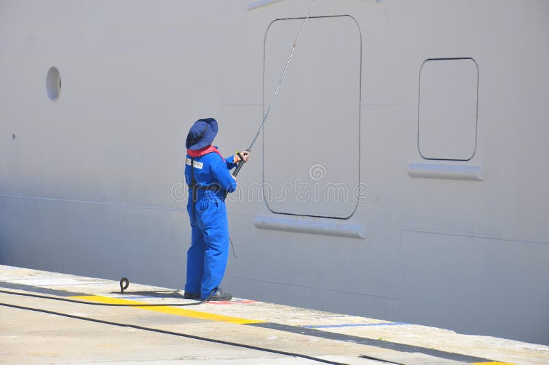 Cruise ship crew editorial photography. Image of hired - 161560387