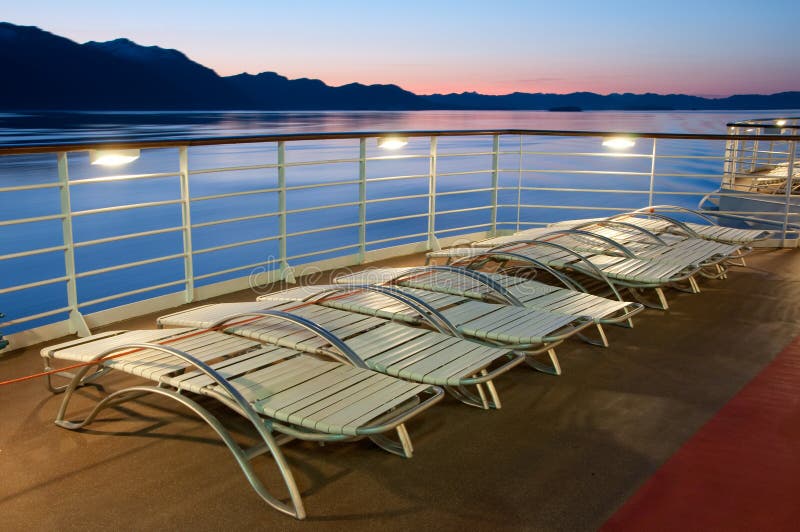 Cruise ship deck stock image. Image of ocean, night, cruise - 10348505
