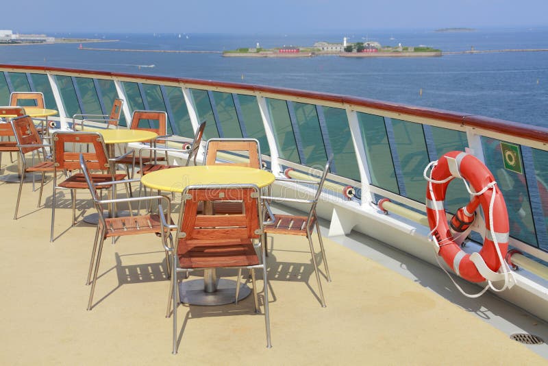 Cruise ship deck stock photo. Image of ring, view, denmark - 21159930