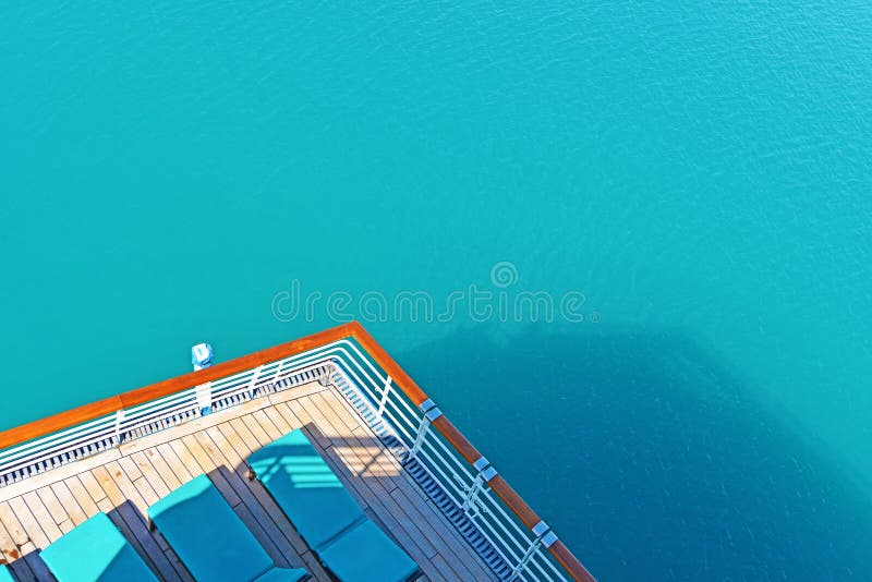 Cruise Ship Deck Railing View Stock Photo - Image of view, caribbean ...