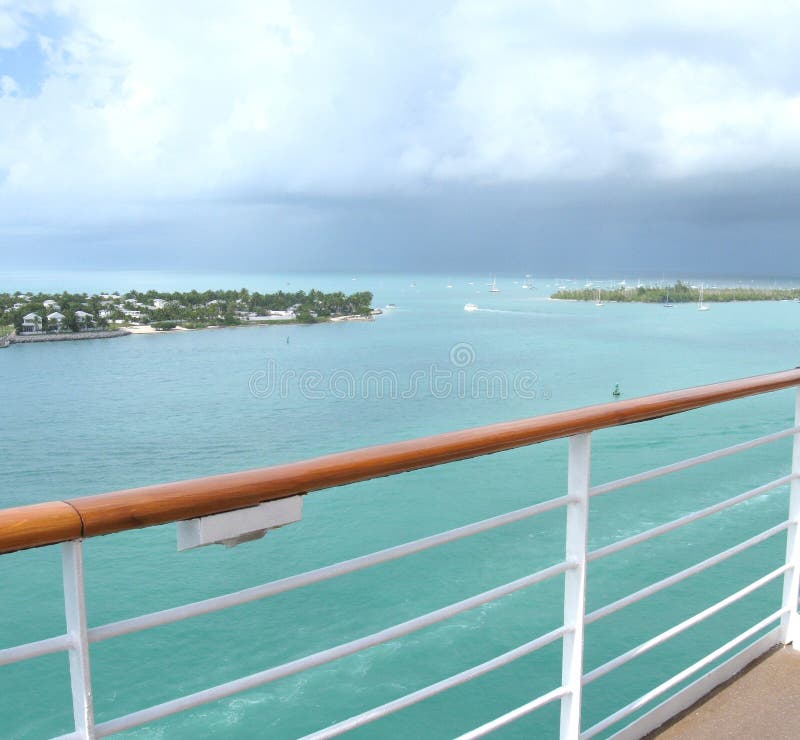 Cruise ship deck scenery stock image. Image of railing - 36874547