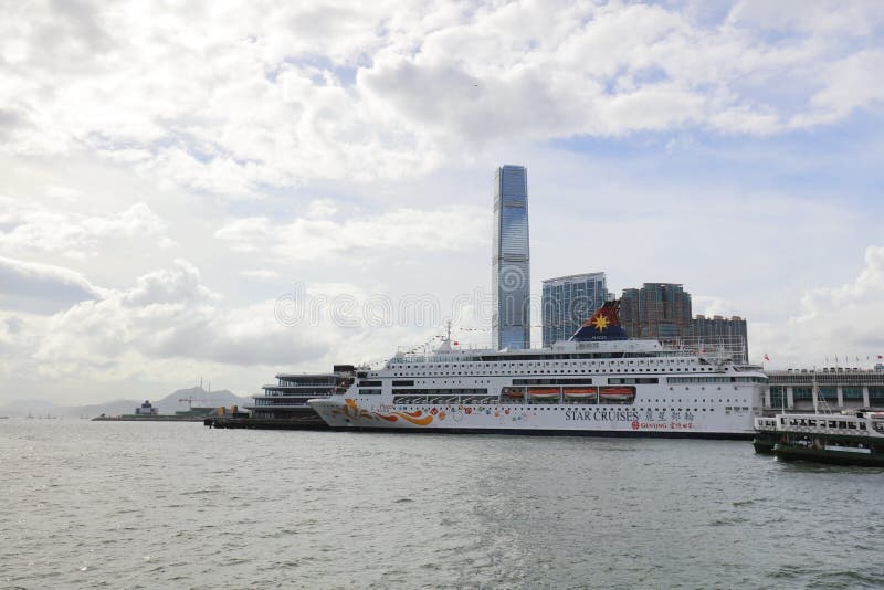 The Cruise Ship Docked at Ocean Terminal Editorial Image - Image of ...