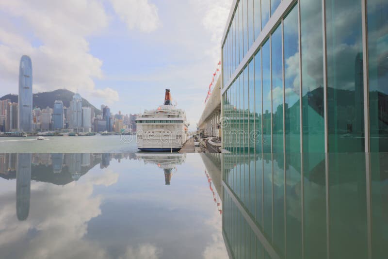 The Cruise Ship Docked at Ocean Terminal Editorial Stock Photo - Image ...