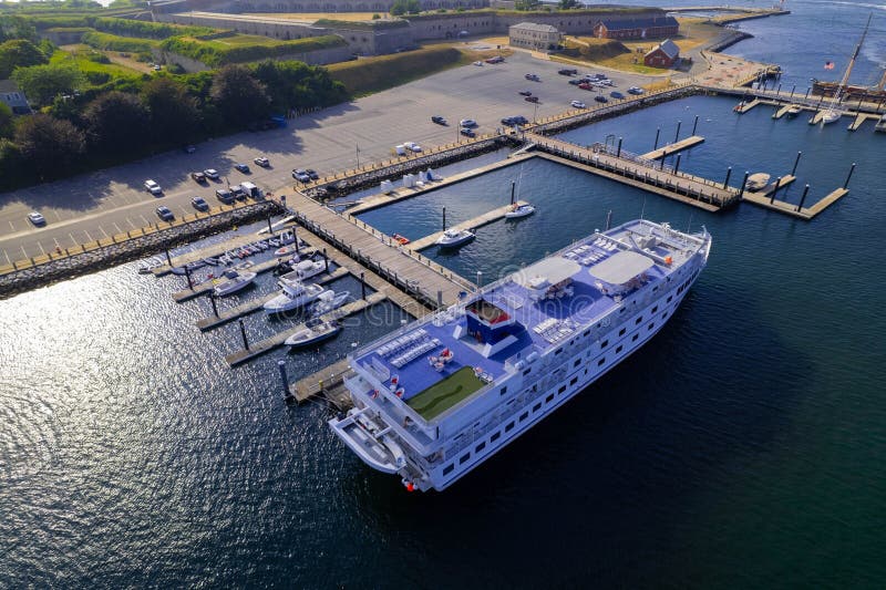 Cruise Ship Docked at a Pier Editorial Photo - Image of harbor ...
