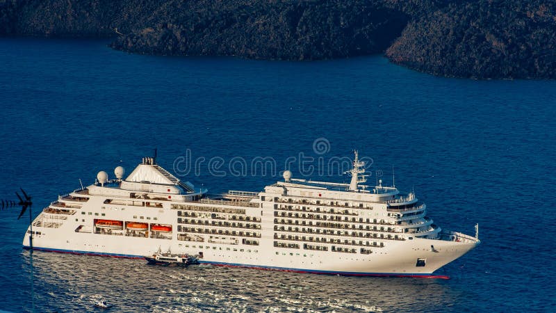 Cruise ship in in a harbor stock photo. Image of cruising - 110502202