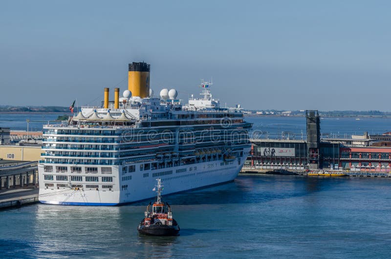 Cruise ship in the harbor editorial stock photo. Image of coctail ...