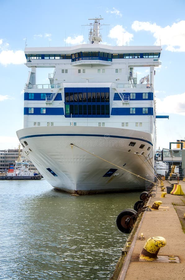 Cruise Ship .Helsinki. Finland. Stock Photo - Image of fitness, cloud ...