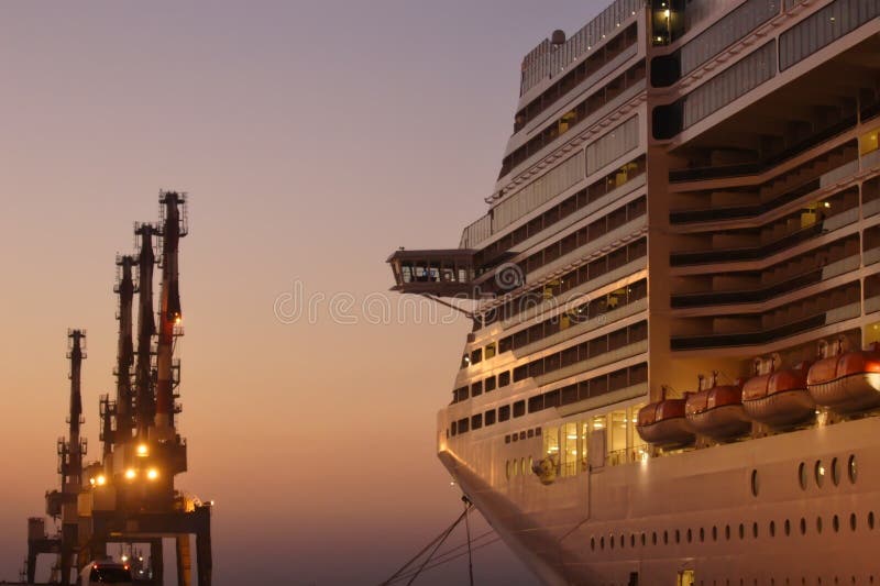 Cruise ship stock image. Image of berth, liner, foreign - 98236631